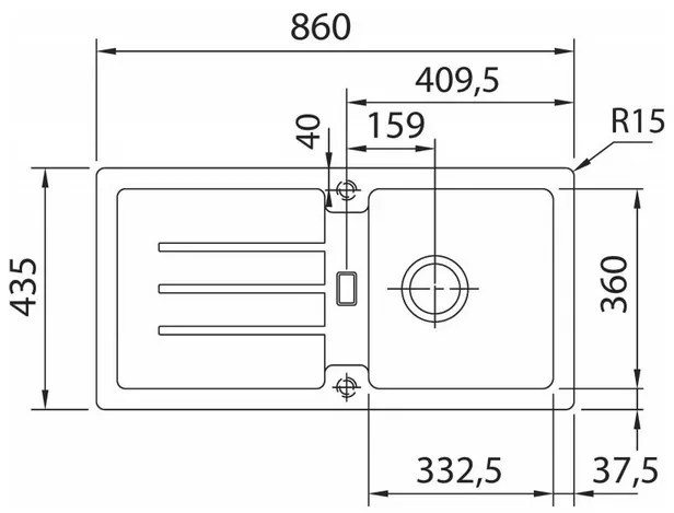 Dřez Franke Strata Fragranit, světle hnědá