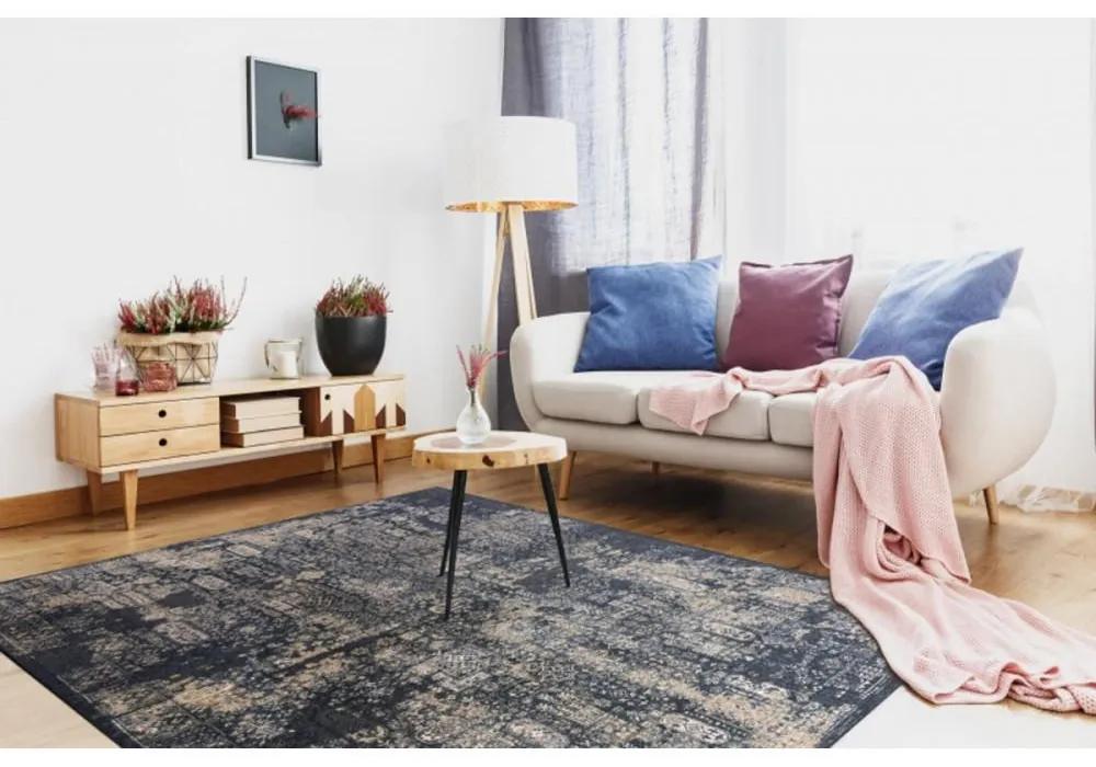 Vlněný kusový koberec Faris modrý 160x230cm
