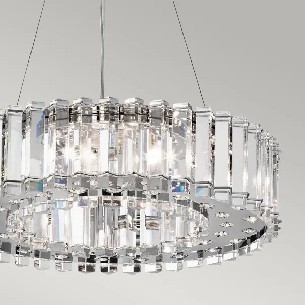 Kichler KL-CRYSTAL-SKYE8 - LED Koupelnový lustr CRYSTAL SKYE 8xG9/3W/230V IP44