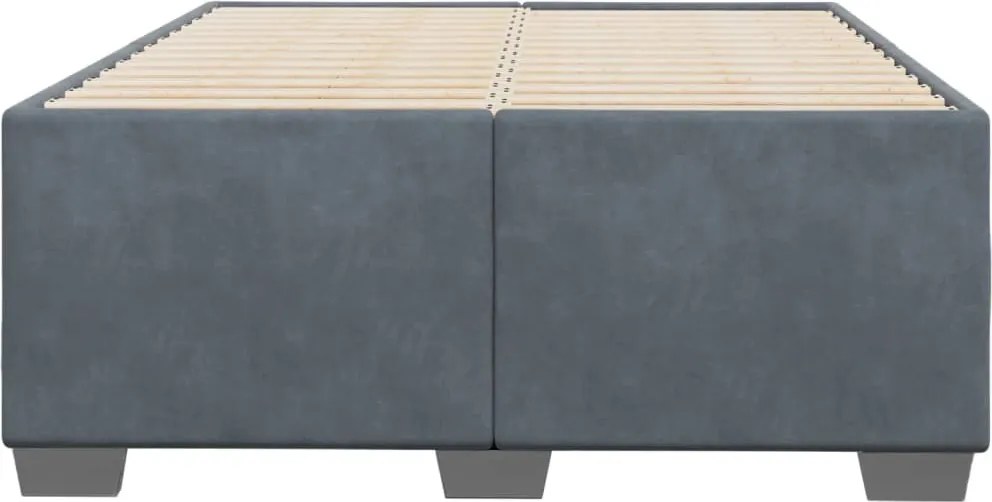 Rám postele bez matrací tmavě šedá 120x190 cm samet 3284620