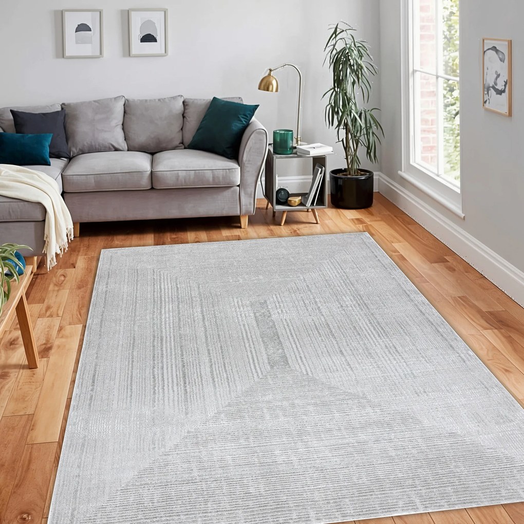 Dywany Łuszczów, Kusový koberec Balance 8788 grey, 160x220, šedá, ložnice