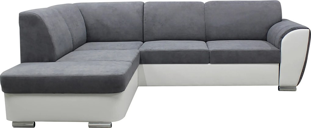 XXXLutz ROHOVÁ SEDAČKA, textil, bílá, šedá MID.YOU - Sedací soupravy - 001574004006