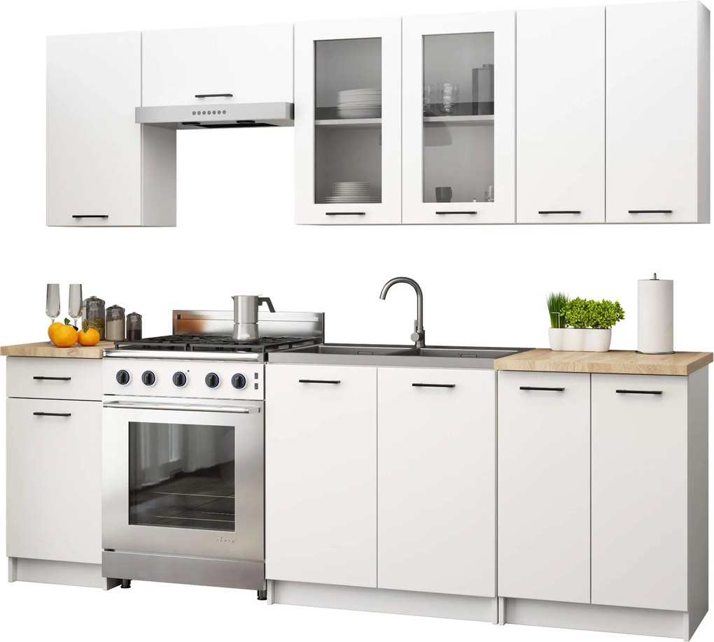 Kuchyňská sestava Olivia 2.4M H720 bílá