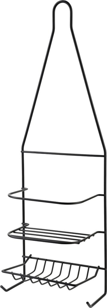 Koupelnová polička CARL BLACK 15x46 cm černá