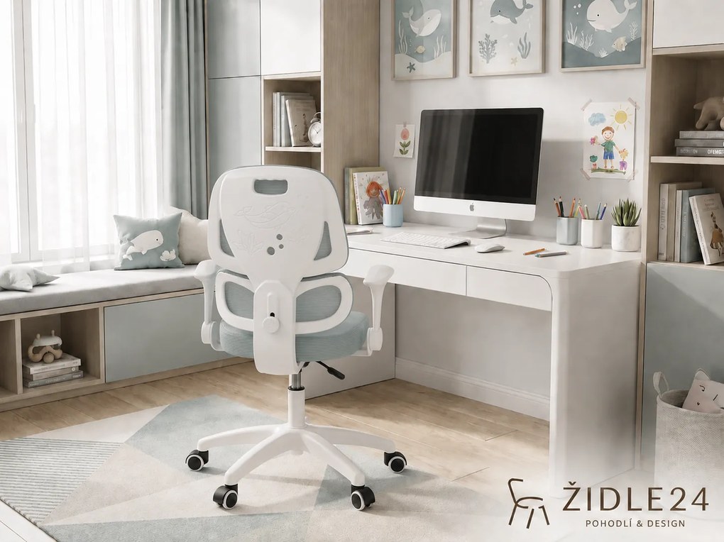 Dětská rostoucí židle PROKID - zelená síťovina