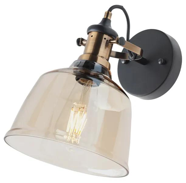 Smarter 01-1380 LARRY - Naklápěcí nástěnná lampička, foukané sklo v jemně krémové barvě