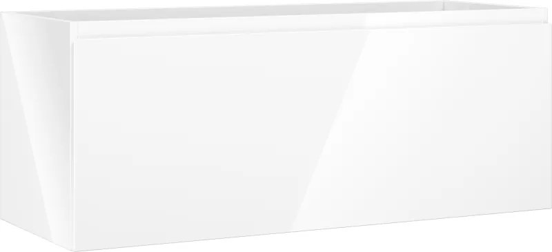 Mexen Orio, koupelnová skříňka 120 cm, 1 zásuvka, bílá lesklá, 91A10-12047-1-BF00