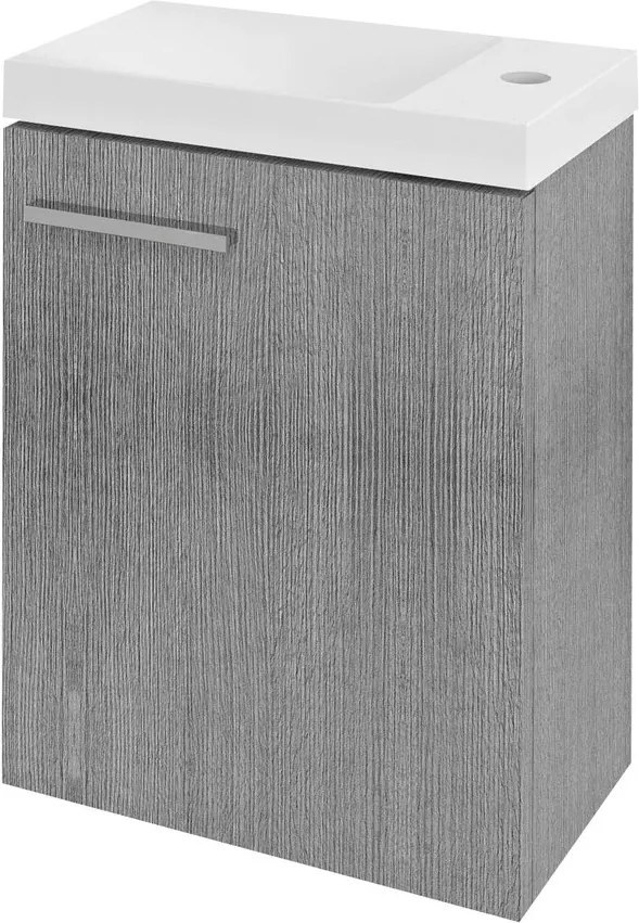 Sapho LATUS X umyvadlová skříňka 39,4x50x22cm, dub stříbrný - LT112