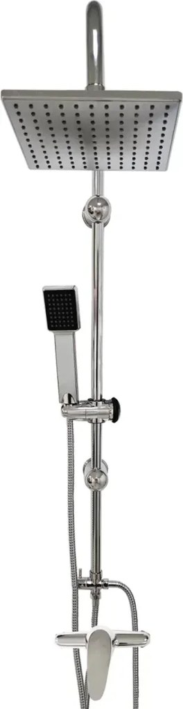 Relax Slim Chrom Sprchový set s baterií - hranatý