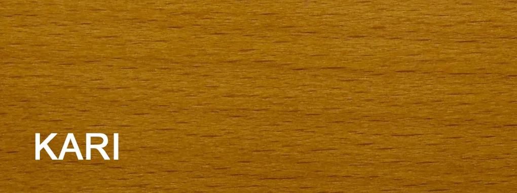 Krajča Jednolůžková postel z masivu Izabella 100 x 200 cm Povrchová úprava: Cherry, Druh dřeva: Dub