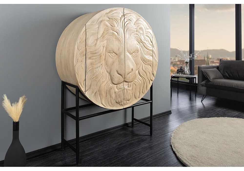 Massive home | Vysoká komoda Lion 160cm masiv mango