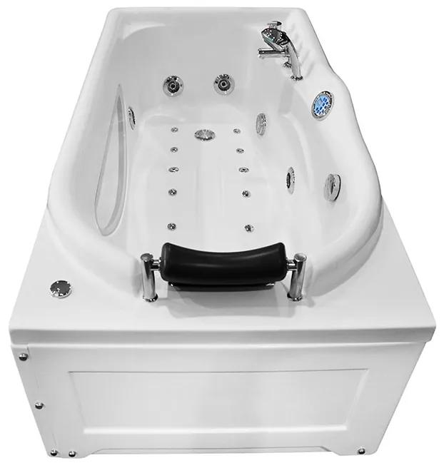 M-SPA - Koupelnová vana s hydromasáží 1634 + pro 1 osobu 168 x 87 x 60 cm