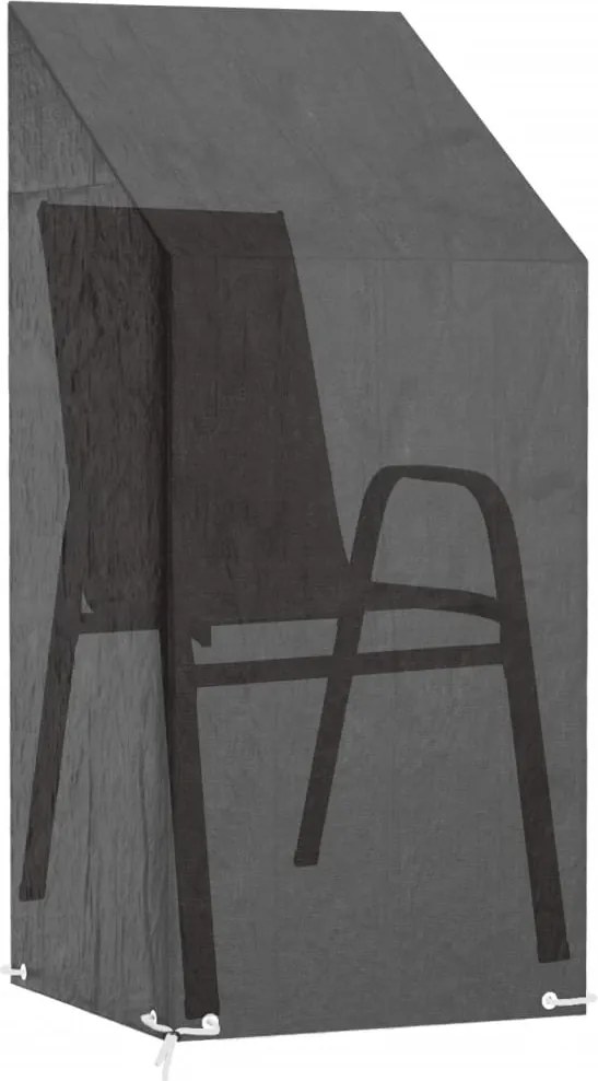 Plachta na zahradní židle s 8 očky 65x65x110/150 cm polyethylen 319336