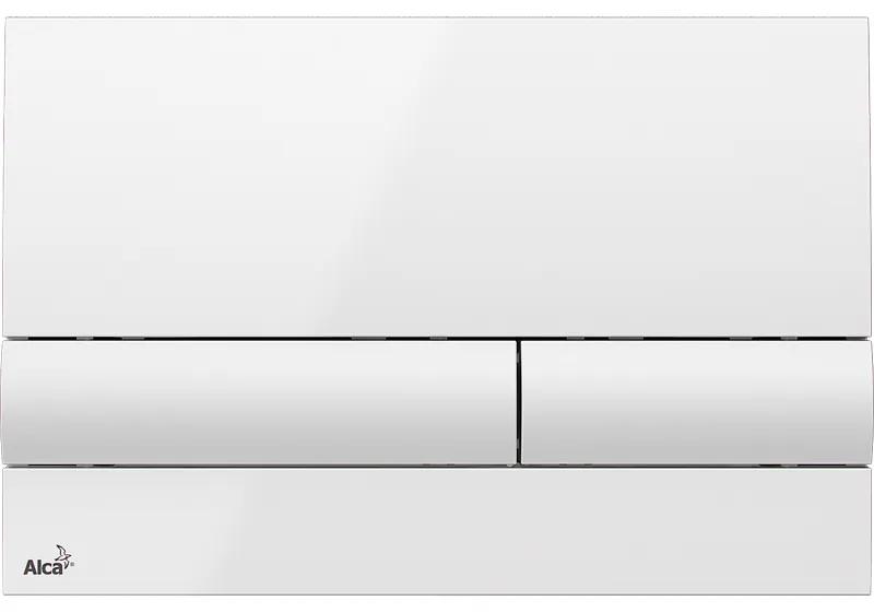 ALCADRAIN Ovládací tlačítko pro předstěnové instalační systémy, bílé (M1710)