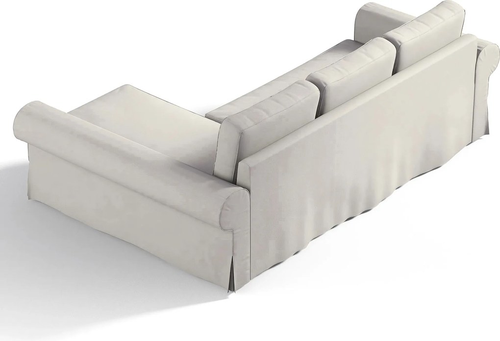 Potah na pohovku IKEA Backabro rozkládací se šezlongem barva šedá