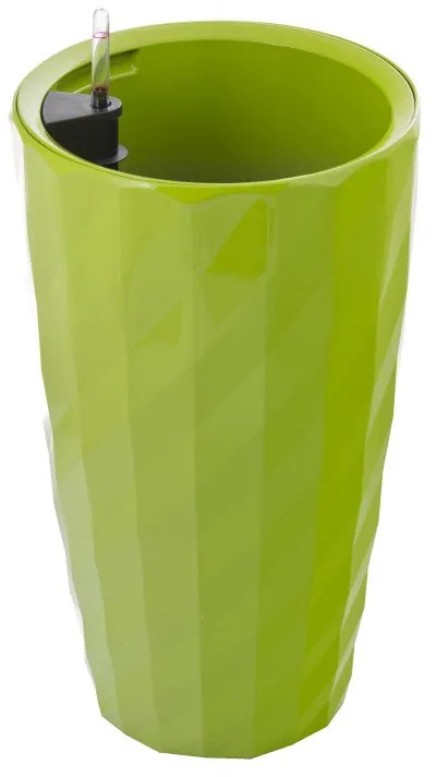 Samozavlažovací květináč G21 Diamant zelený 57 cm