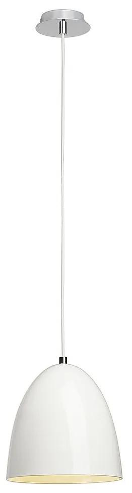 BIG WHITE PARA CONE 20, závěsné svítidlo, A60, kulaté, bílé vysoce lesklé, pr. 20 cm, max. 60 W 133001