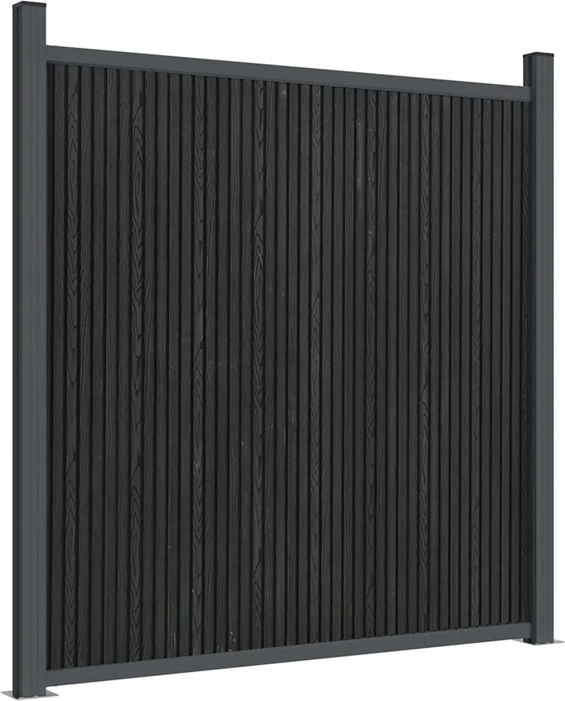 Plotový dílec šedý 353 x 186 cm WPC 3282790
