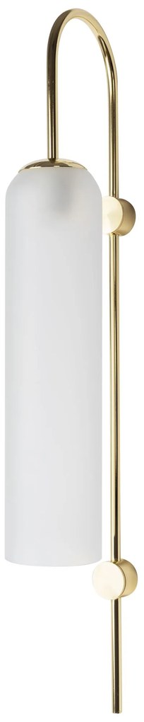 Toolight - Skleněná nástěnná lampa APP664-1W, zlatá, OSW-04660