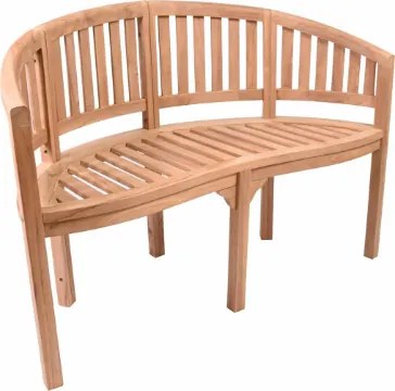 Zahradní teaková lavice, 2místná, ošetřené, 120 cm