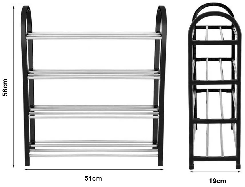 Verk Group Stojan na boty organizér skříňový regál
