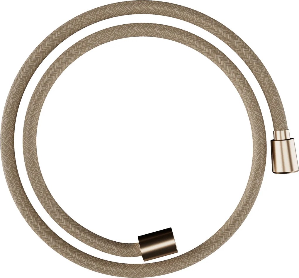 Hansgrohe Designflex, textilní sprchová hadice 1250 mm, kartáčovaný bronz, HAN-28220140
