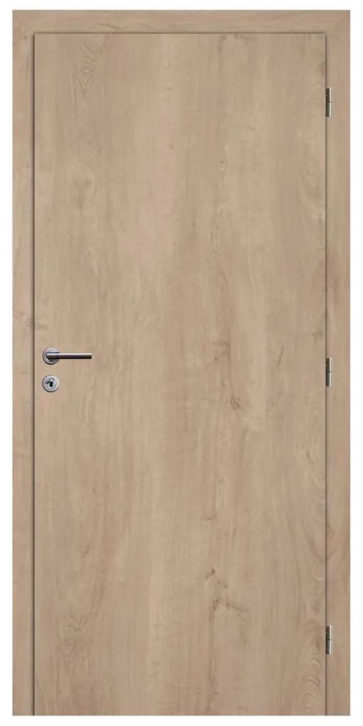 Solodoor Interiérové dveře 60 P, 650 × 1985 mm, fólie, pravé, dub Western, plné
