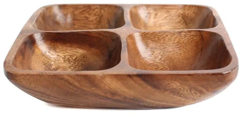 Hnědá dřevěná servírovací mísa Kora – Premier Housewares
