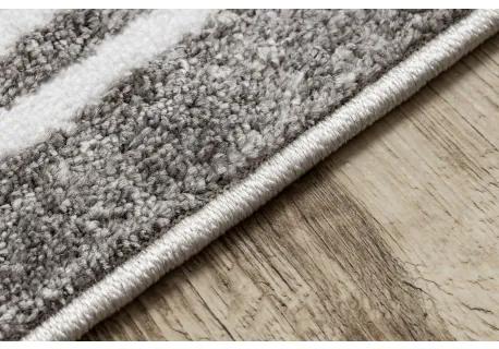 koberec MATEO 8034/944 Moderní vzor rámu strukturální šedá / béžový velikost 240x330 cm | krásné koberce cz