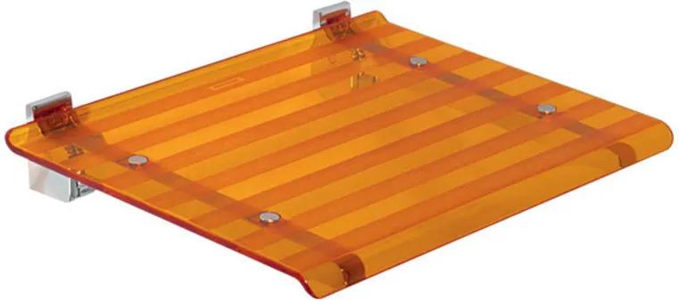 SAPHO LEO sprchové sedátko 40x31cm, oranžová ( 5368A )
