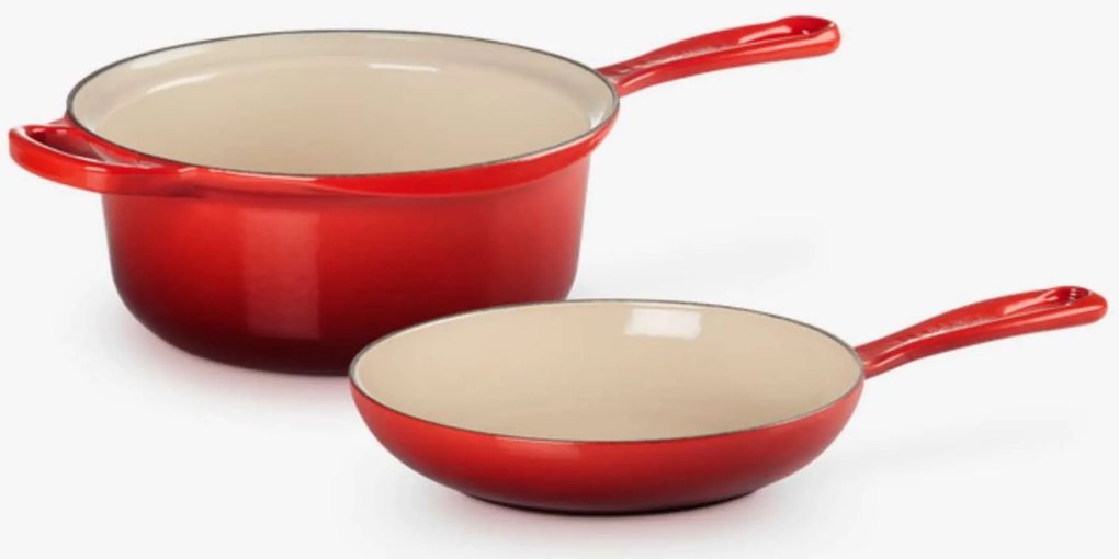 Le Creuset - Sada rendlíku a pánve, objem 2,3 l, cerise 25044220602460
