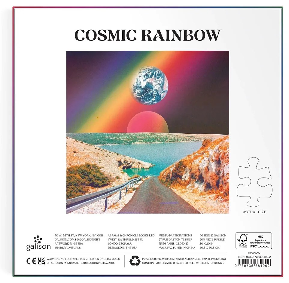 Galison Puzzle Kosmická duha 500 dílků