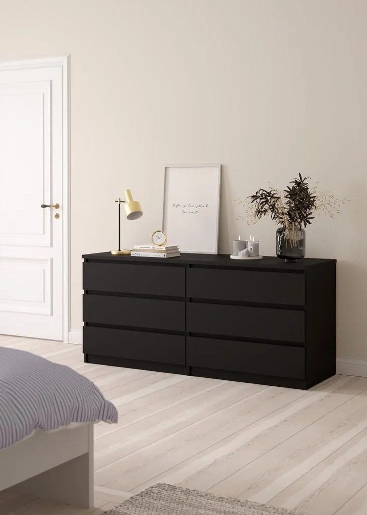 Komoda Simplicity 154 x 50 x 70 cm, černý mat