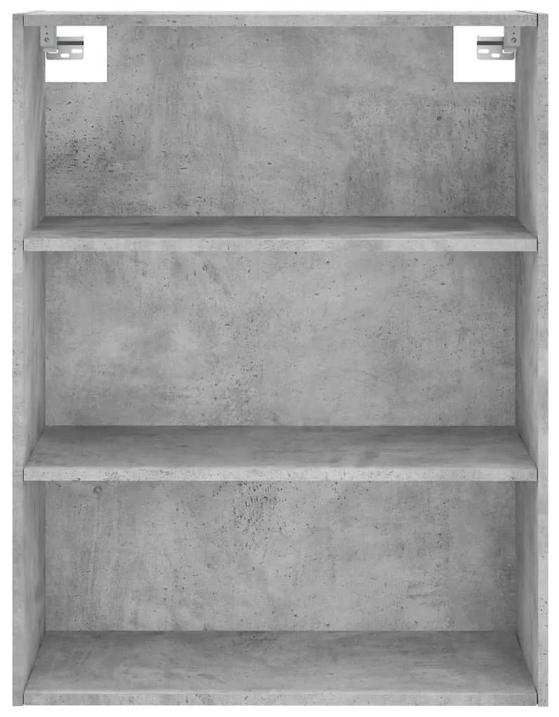Skříň highboard betonově šedá 69,5x34x180 cm kompozitní dřevo,  3189441