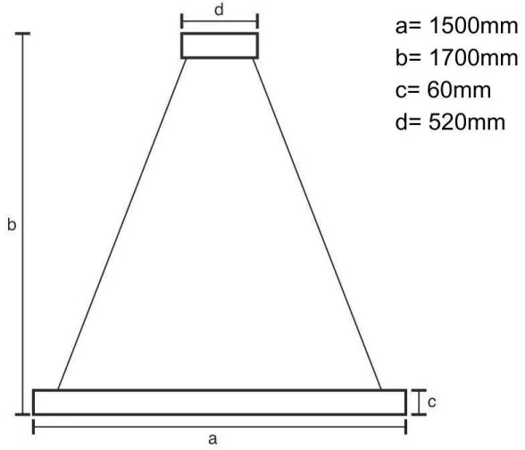 LED Lustr na lanku LED/26W/230V 4000K 150 cm buk/masiv