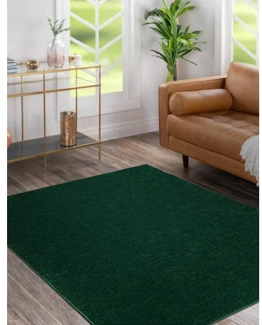 koberec SOFTY, Jednotný, Jednobarevný, forest zelená velikost 160x220 cm | krásné koberce cz