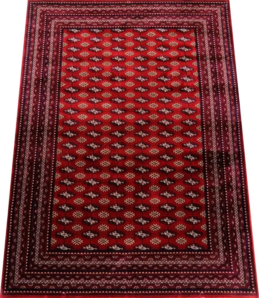 BE Koberec Abu Dhabi 6276 RED - červený obdélníkový Rozměr: 120x180 cm