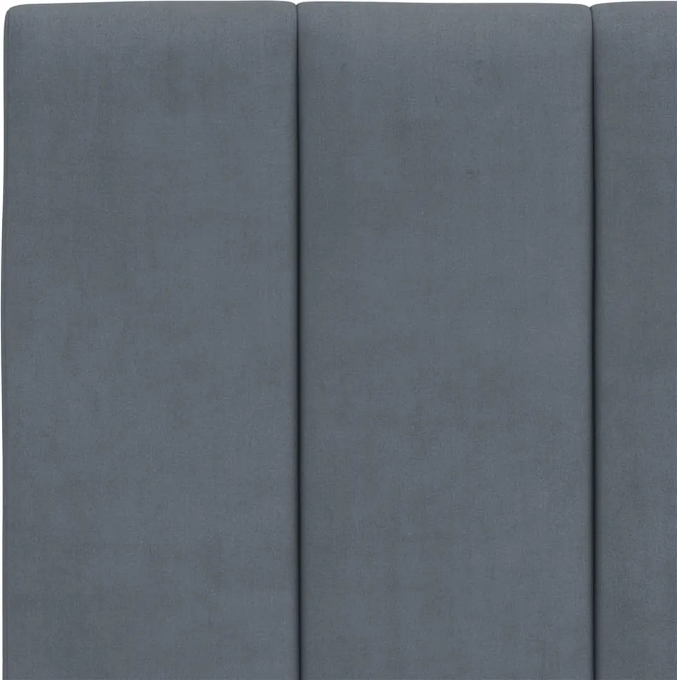 Postel s matrací Hanko tmavě šedá 140 x 200 cm samet 3208599
