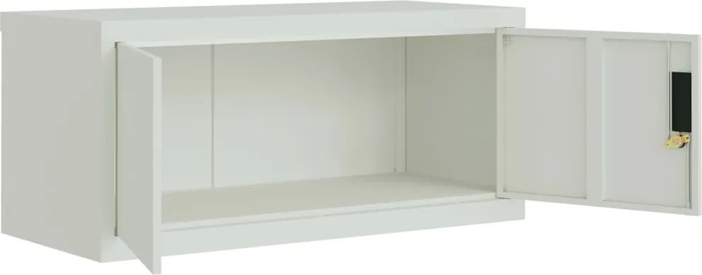 Kartotéka světle šedá 90 x 40 x 145 cm ocel 3188318