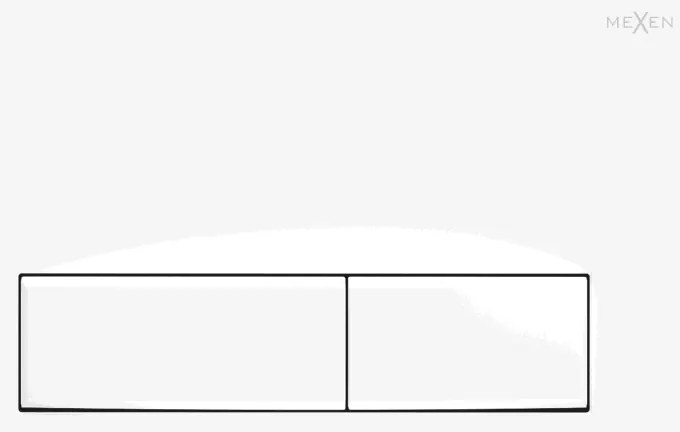 Mexen FENIX 09 - splachovací tlačítko pro Mexen Fenix, bílá matná, 600920