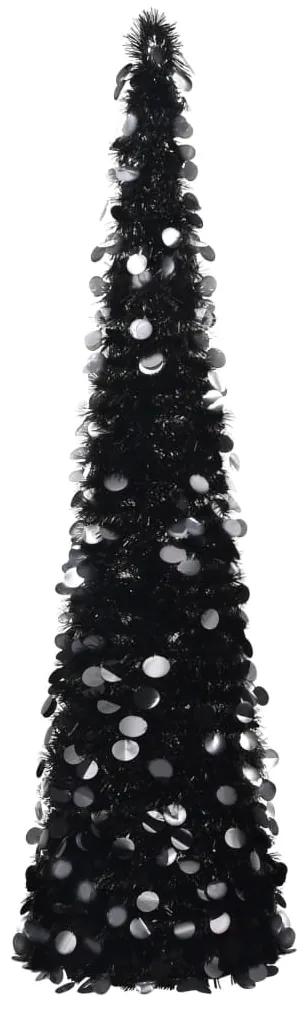 320986 vidaXL Pop-up umělý vánoční stromek černý 150 cm PET