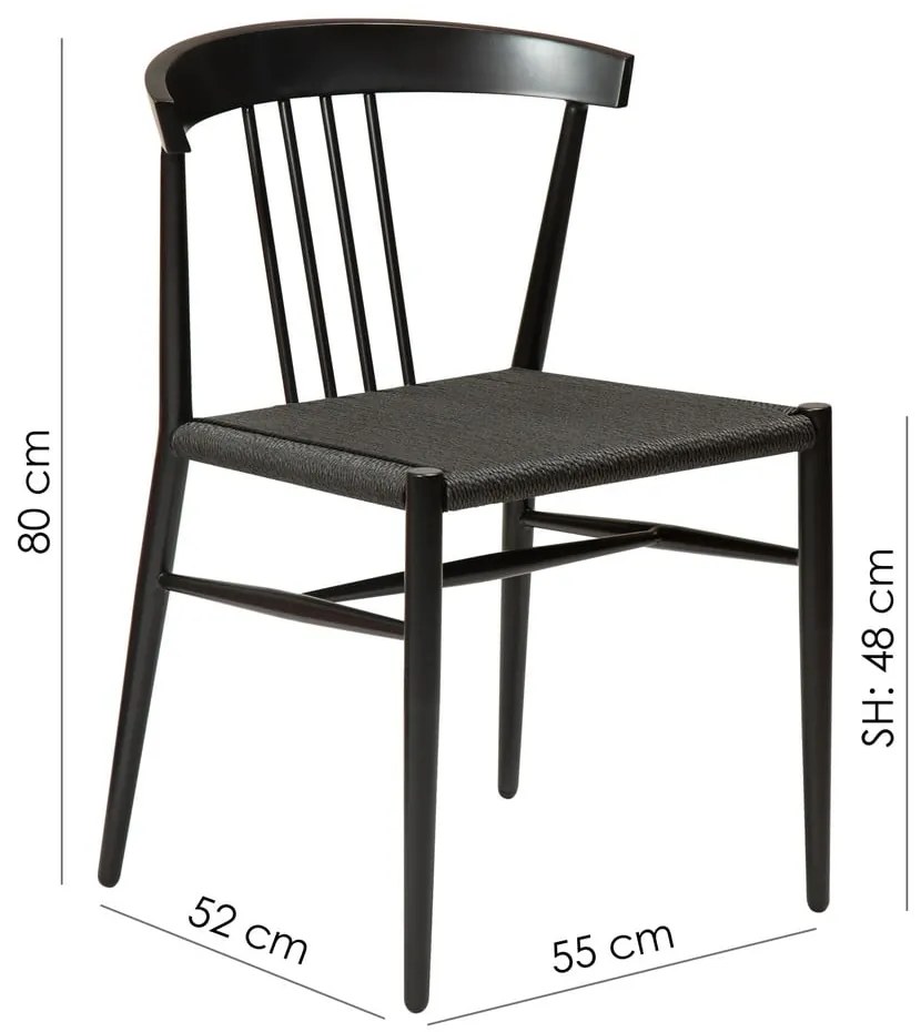 Černá jídelní židle DAN-FORM Denmark Sava