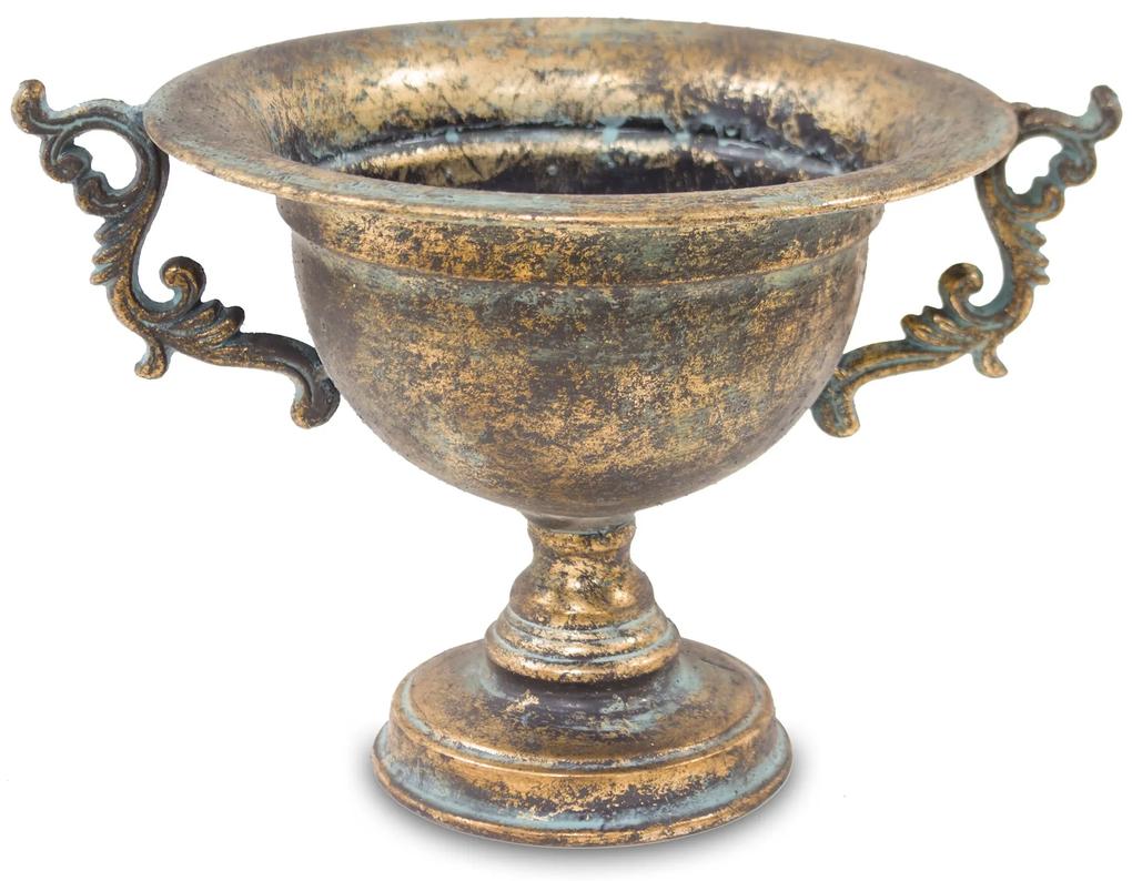 Kovová váza s uchy 115947