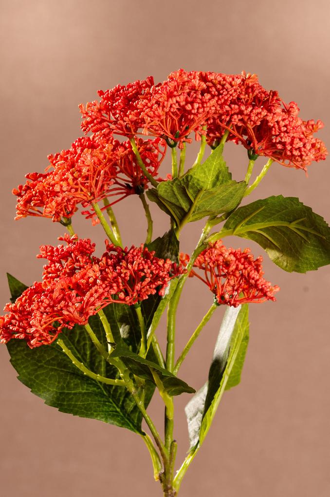 Paramit BUDDING HYDRANGEA Aranžovací květina červená 56 cm