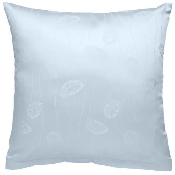SCANquilt povlak EXCLUSIVE TENCEL PLUS peříčka světle modrá 40 x 40 cm