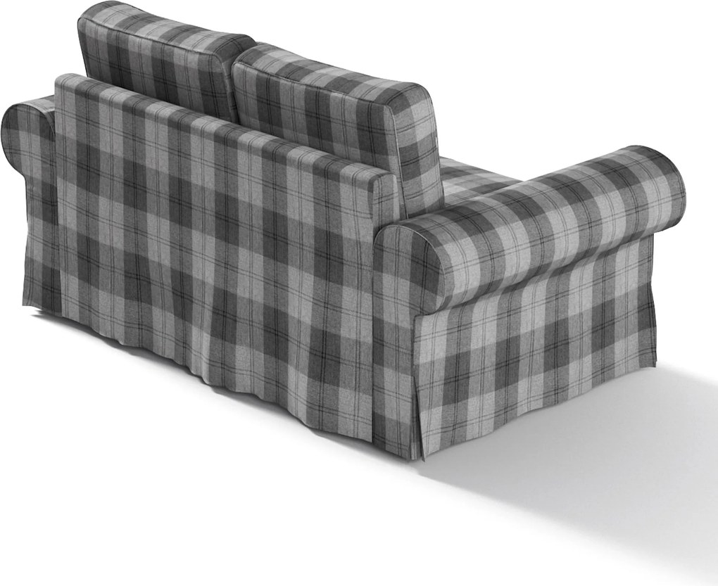 Potah na pohovku IKEA Backabro 2-místná, rozkládací barva šedá látka pletený vzor, vzorované