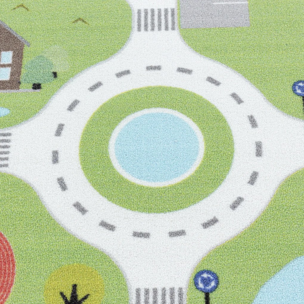Ayyildiz, Dětský kusový koberec Play 2902 green, 100x150, zelená, dětský pokoj