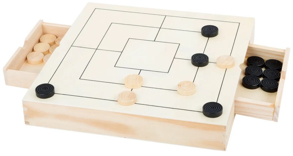 small foot Dřevěné kompaktní šachy 3v1