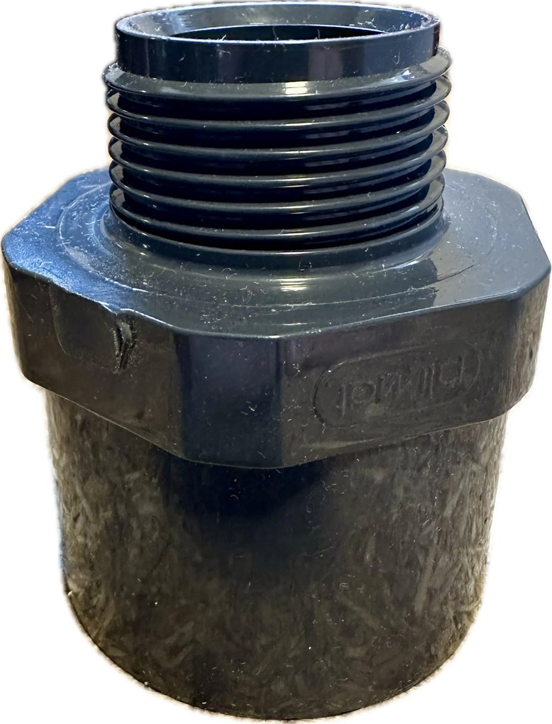 Vagnerpool Nipl - přechodka PVC 50/40 mm lepení/ vnější závit 1"