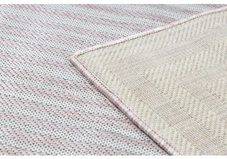 Dywany Luszczow Kusový koberec SISAL SION bludiště 22376 růžový / ecru Rozměr koberce: 80 x 150 cm